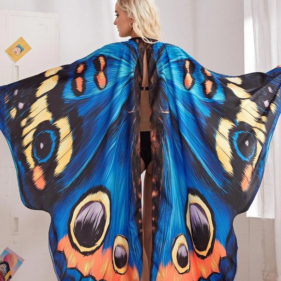 Other | Beautiful Butterfly Wings Costume Festival Rave Bikini Outfit ...
